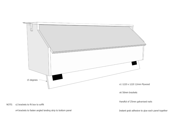 Swift nest box designs free instructions for eaves and corner swift boxes